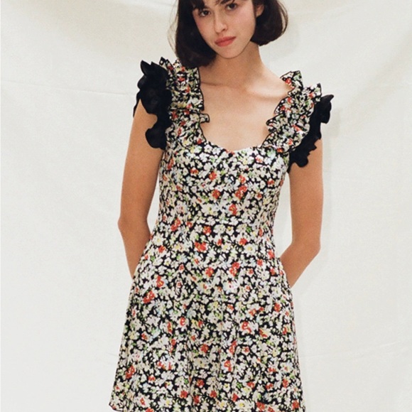Dresses | Bfleurs Tilly Floral Print Cut Out Back Mini Dress Open Back ...